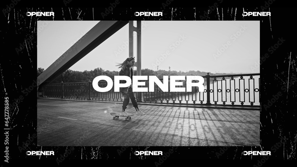Dynamic Urban Media Opener Slideshow Template contains 14 placeholders ...