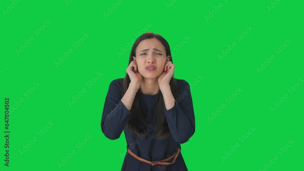 Guilty Indian girl saying sorry and apologizing Green screen Stock ビデオ ...