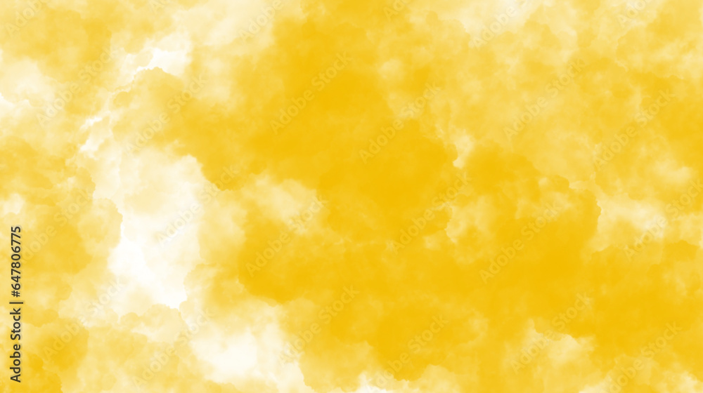 Ilustrace „Yellow clouds. Clouds with transparent background of yellow ...