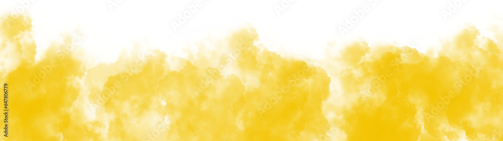 Yellow clouds. Clouds with transparent background of yellow color ...