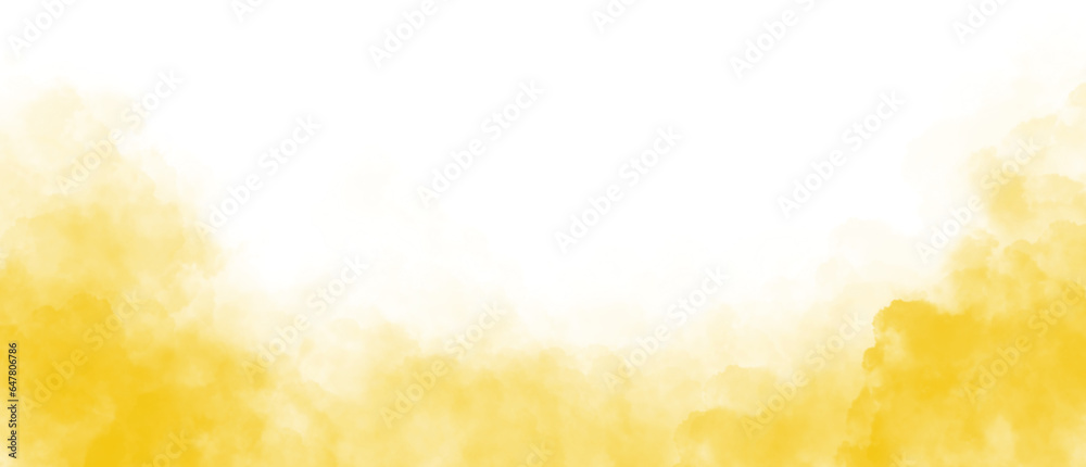 Yellow clouds. Clouds with transparent background of yellow color ...