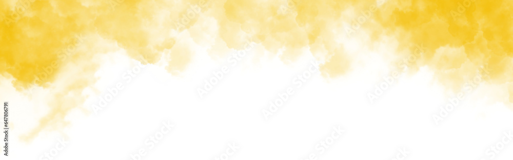 Yellow clouds. Clouds with transparent background of yellow color ...