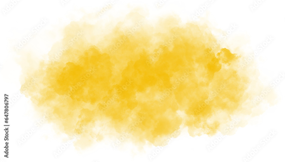 Yellow clouds. Clouds with transparent background of yellow color ...