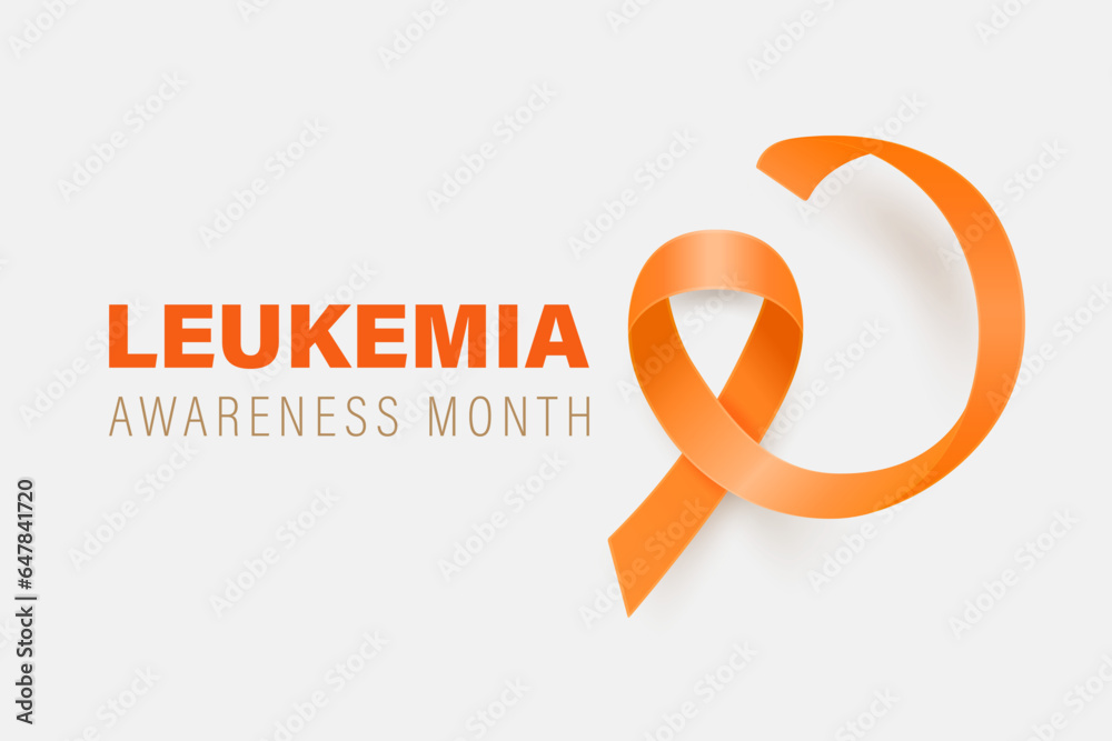 Leukemia, Blood Cancer Banner, Card, Placard with Vector 3d Realistic ...