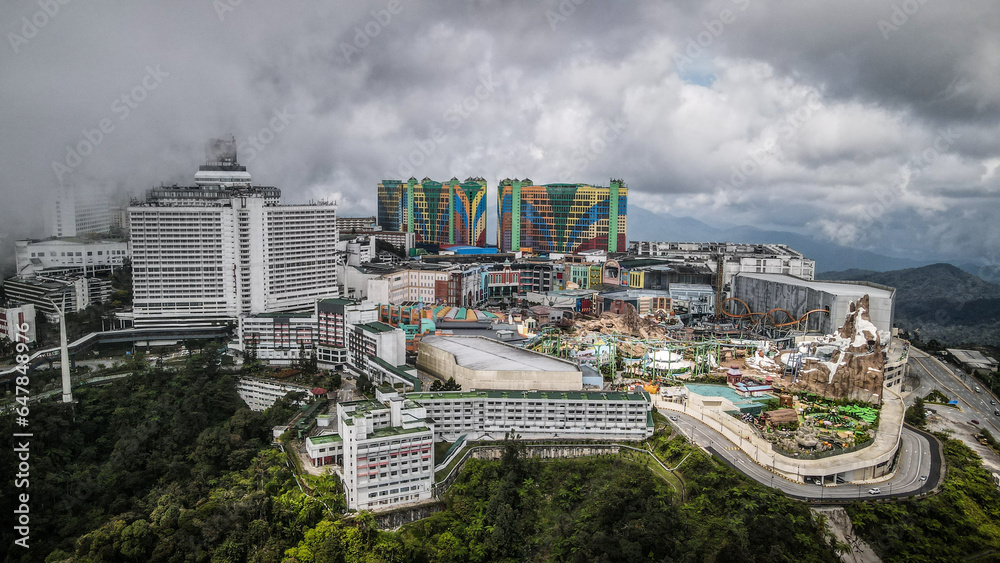 The aerial view of Genting Highlands in Malaysia Stock Photo | Adobe Stock