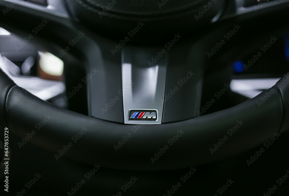 New BMW X3 M Competition Performance Pack. Sport car black steering ...