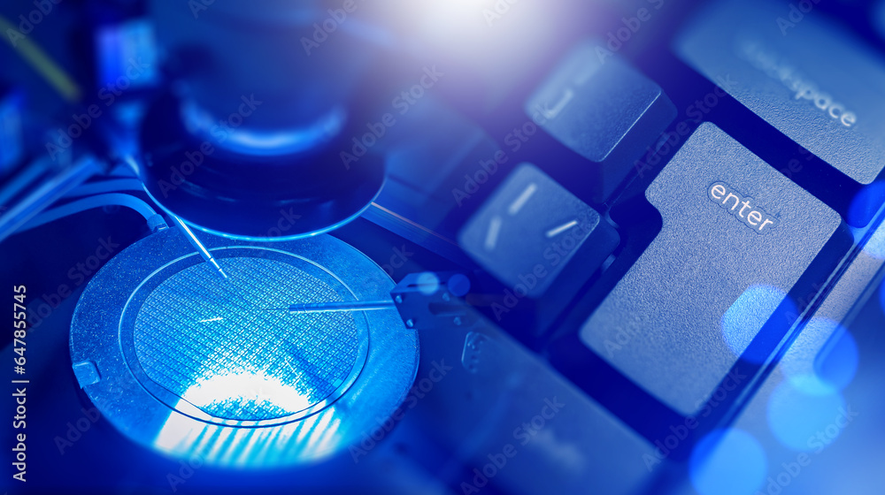 Semiconductor production. Equipment for testing microprocessors ...