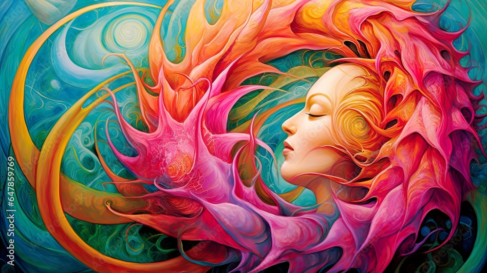 Femininity growing and expanding. Consciousness of the feminine power ...