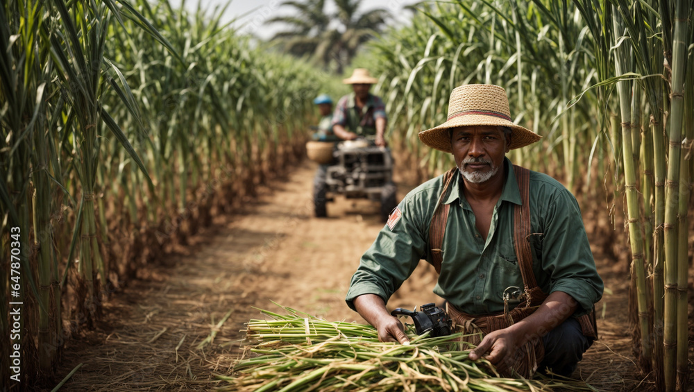 farmer working in a field, cowboy on a farm, technology in traditional ...