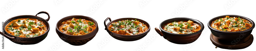 Png Set Paneer Butter Masala served in a bowl with cream and coriander ...