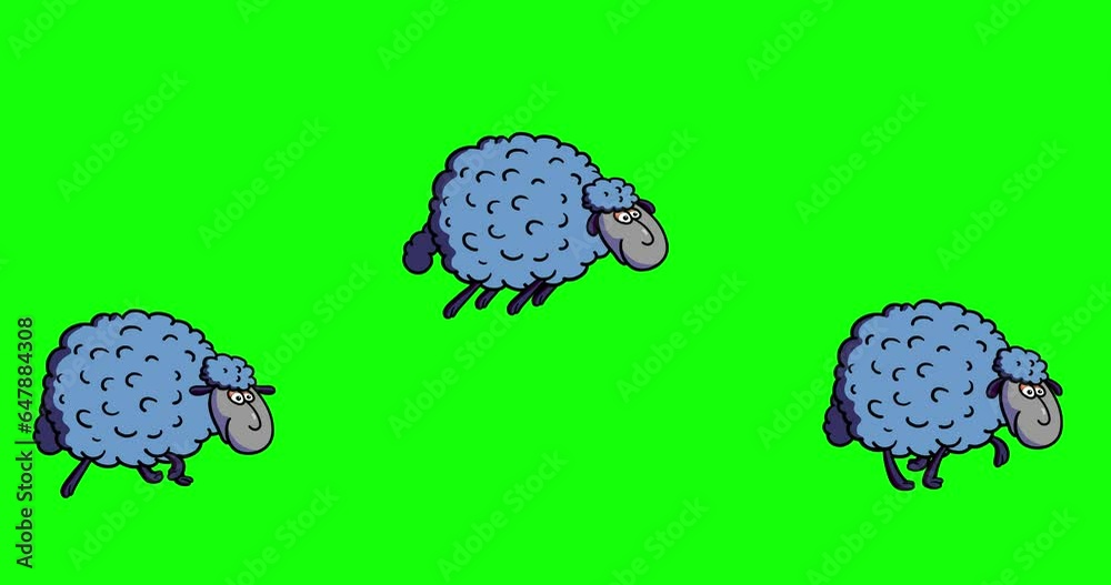 Sheep 2 sleep multi characters blue navy outline greenbox. Cartoon ...