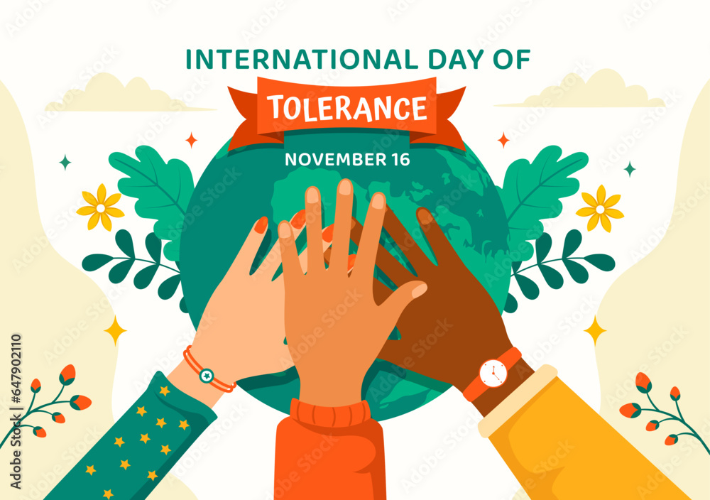 Vecteur Stock International Day for Tolerance Vector Illustration on ...