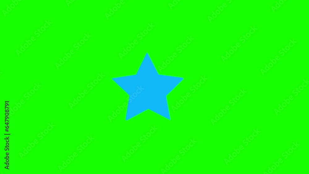 star animation. 4k video of a star with different backgrounds. green ...
