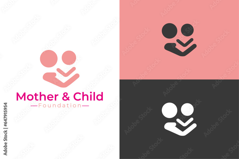 Mother and Child Foundation Logo, Mother Charity Organization Logo ...