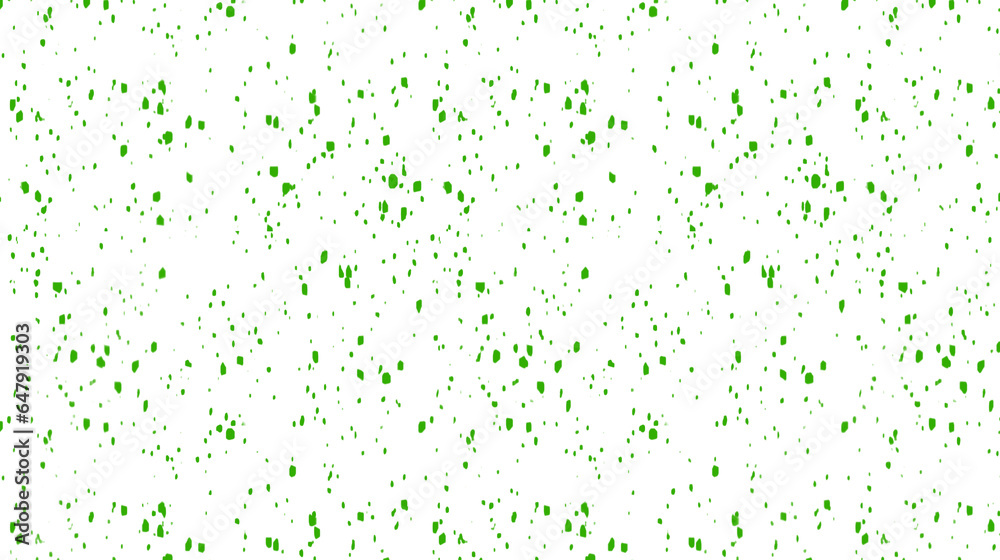 Green dots. Spots, specks, grains, confetti, snow, stars with ...