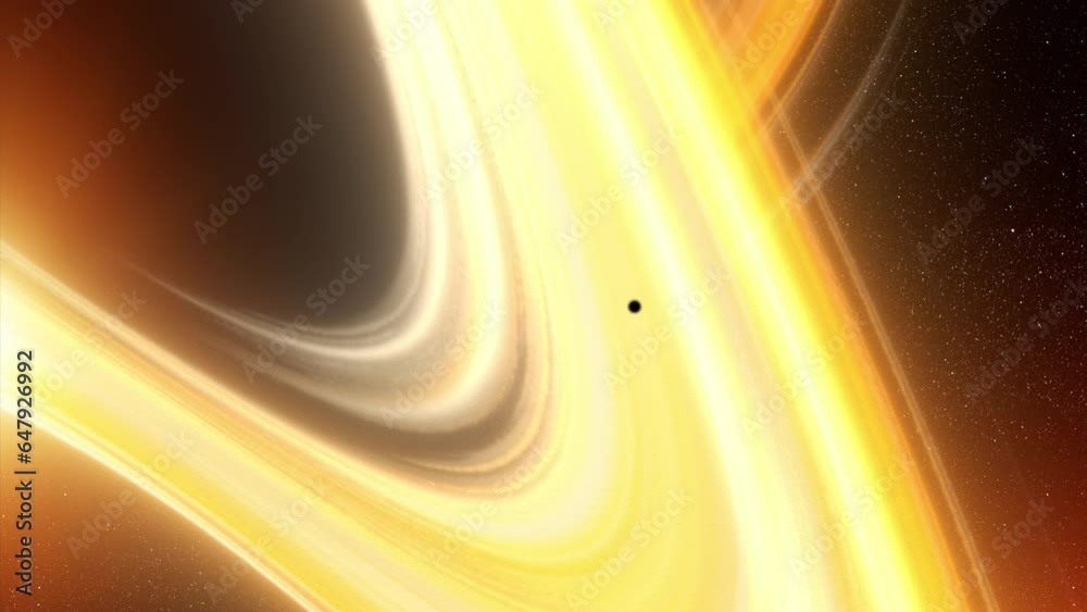 Vidéo Stock Vertical format A swirling vortex of intense gravitational ...