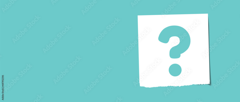 Question mark sign icon, vector illustration. Flat design style with ...