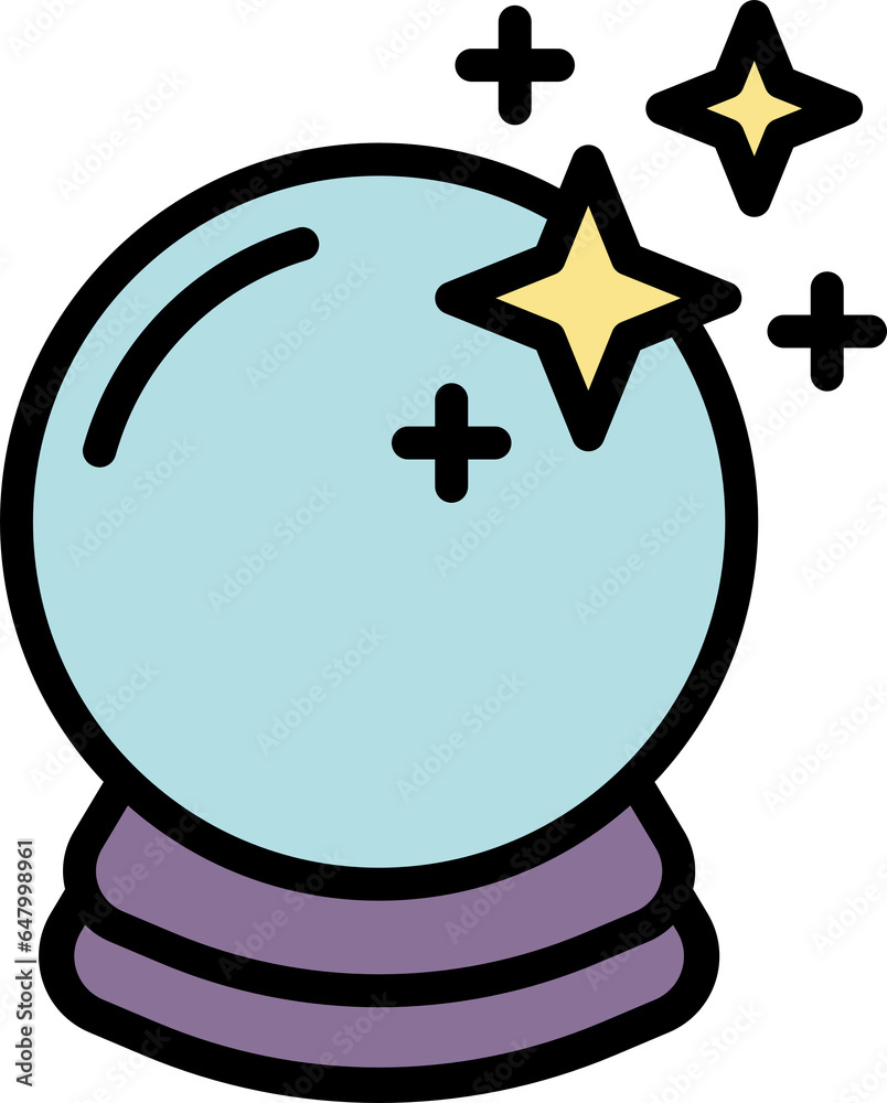 Crystal ball clip art isolated on transparent background Stock ...