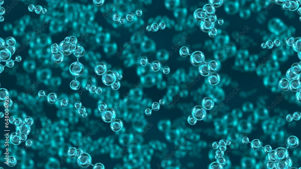 Molecule CO2 Swirl Background LOOPTILE. This footage is loopable and ...