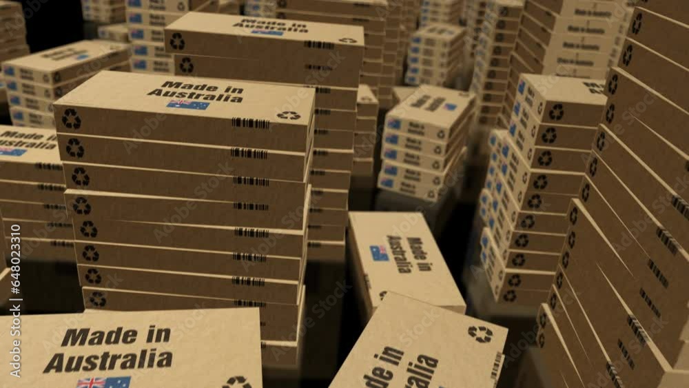 Made in Australia box production line. Manufacturing and delivery ...