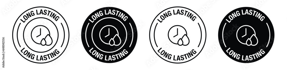 Long Lasting Iconvector symbol set. Stock Vector | Adobe Stock