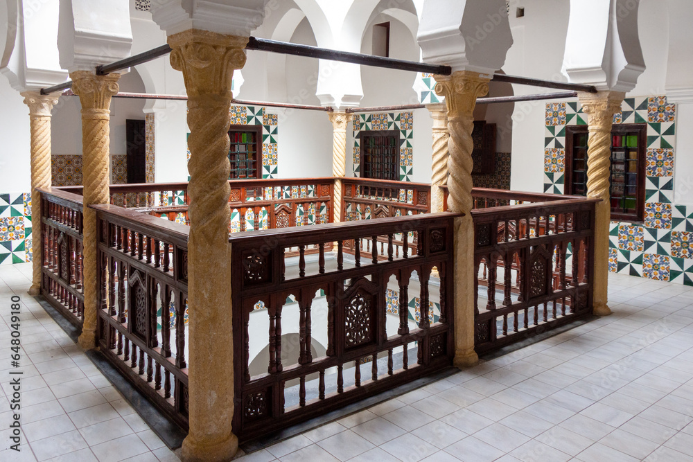 Algiers, Alger, Algeria, 09 08 2023 : Interior of the Palais des Rais ...