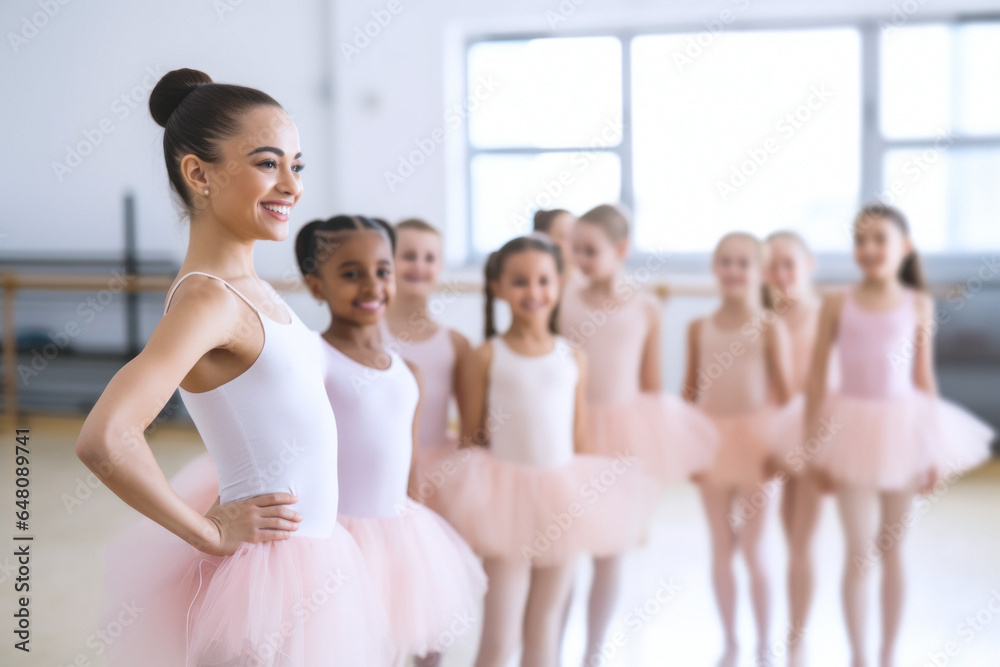 Children of diverse races pursue their passions by learning ballet ...