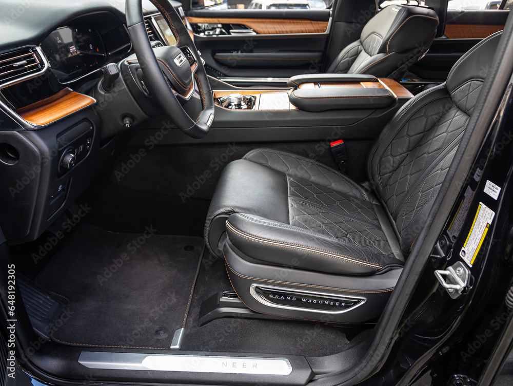 Novosibirsk, Russia - September 11 , 2023: Grand Wagoneer, Salon of a ...