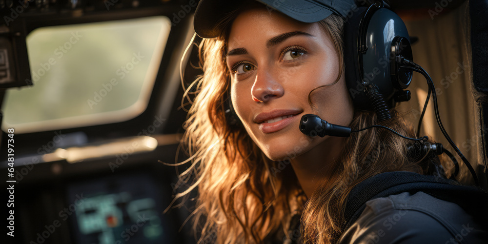 Beyond the Clouds: A Glimpse into the Life of an Air Crew Member. Stock ...