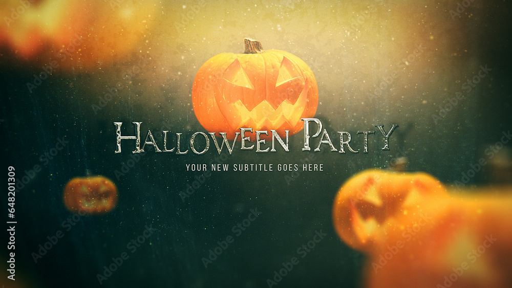Halloween Party Promo Stock Template | Adobe Stock