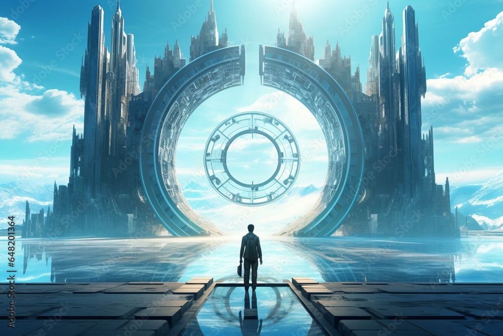 The gateway to alternate realities. Advanced futuristic technology for ...