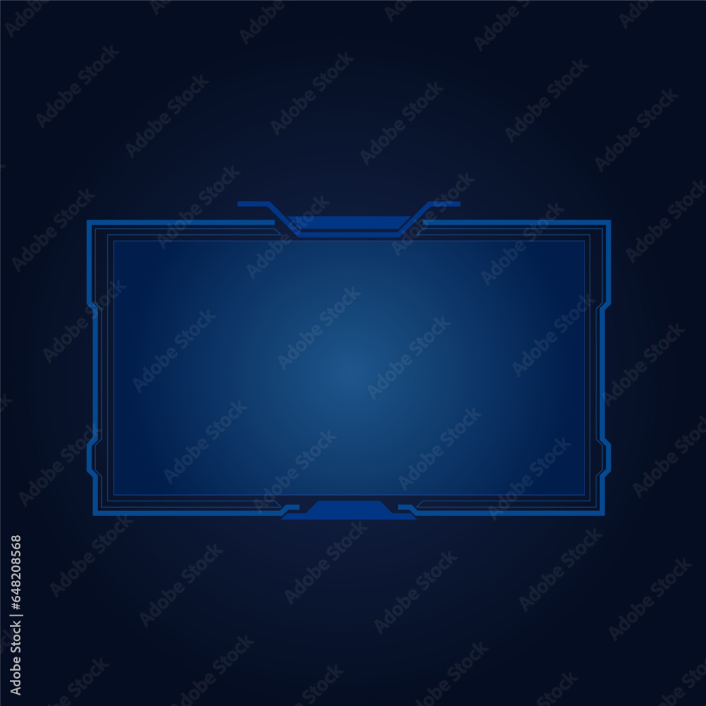 blue screen on dark background. Blue Screen, Futuristic design ...