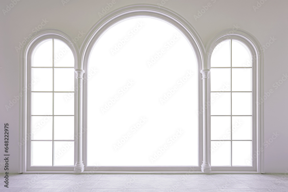 Arched Windows. Arch Top Radius Window With Transparent Background To ...