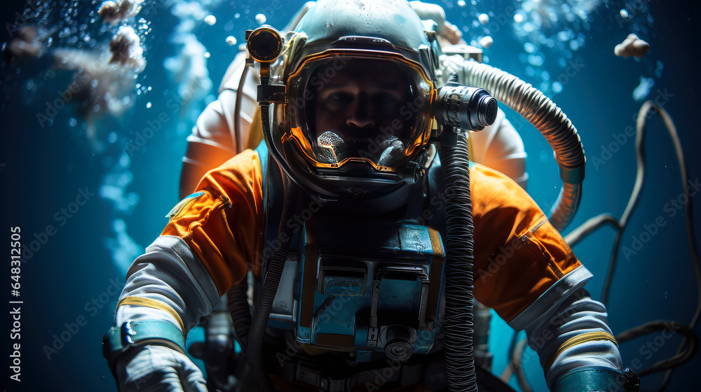 Cosmic Voyager: An Astronaut's Journey in the Vastness of Space as ...