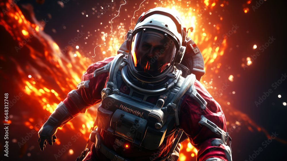 Cosmic Voyager: An Astronaut's Journey in the Vastness of Space as ...