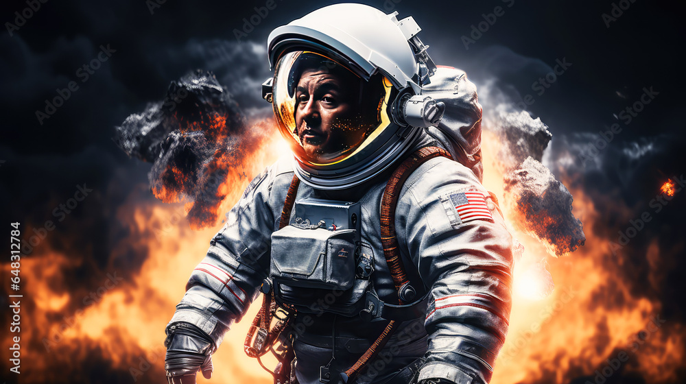 Cosmic Voyager: An Astronaut's Journey in the Vastness of Space as ...