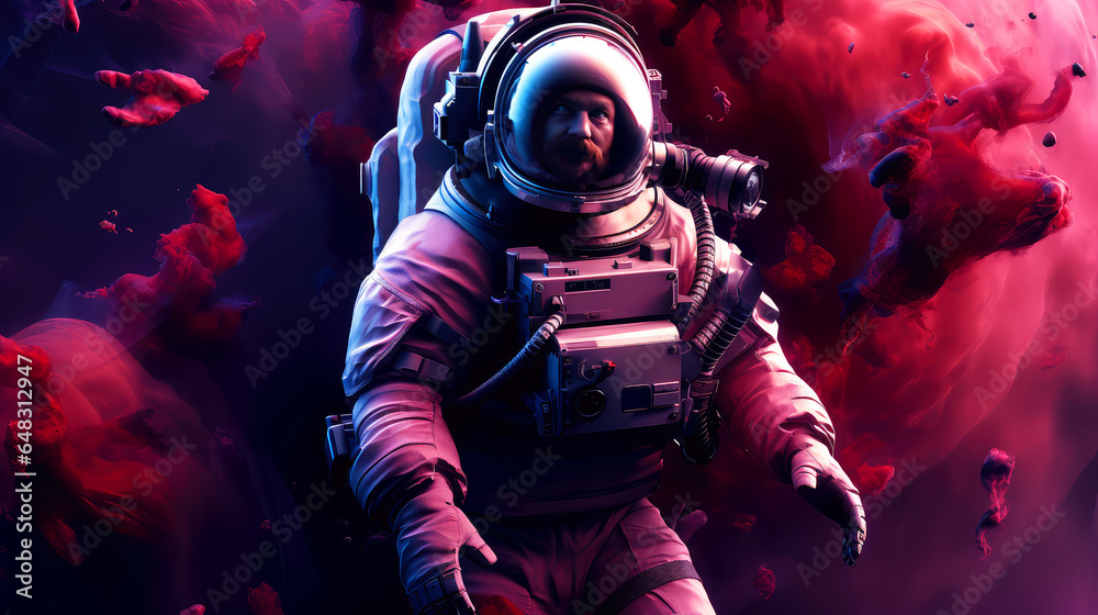 Cosmic Voyager: An Astronaut's Journey in the Vastness of Space as ...