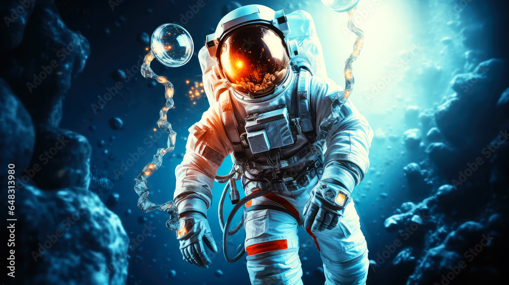 Cosmic Voyager: An Astronaut's Journey in the Vastness of Space as ...