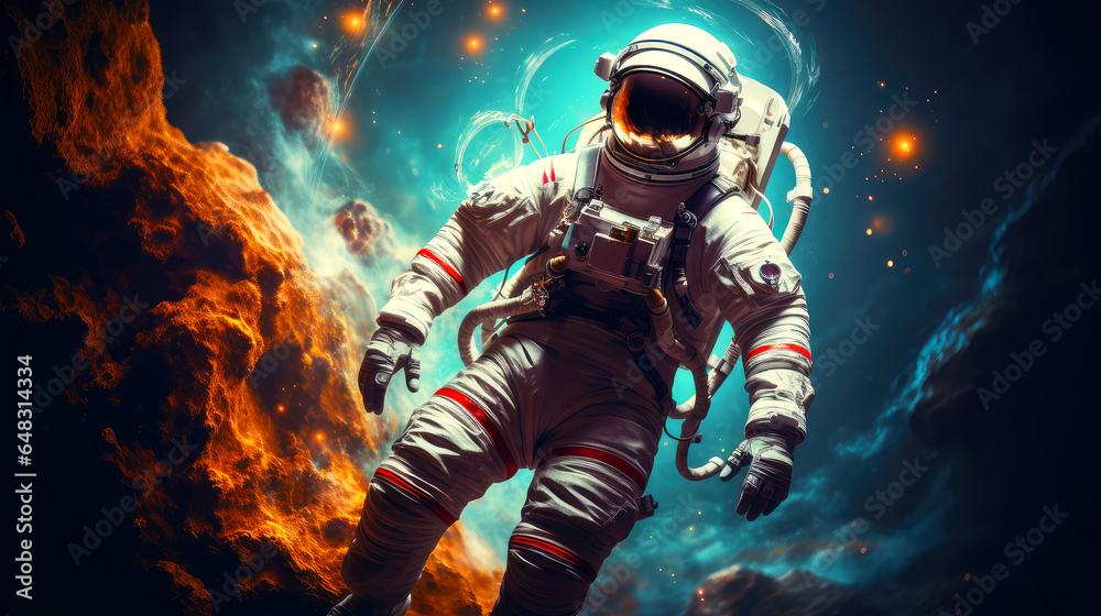 Cosmic Voyager: An Astronaut's Journey in the Vastness of Space as ...