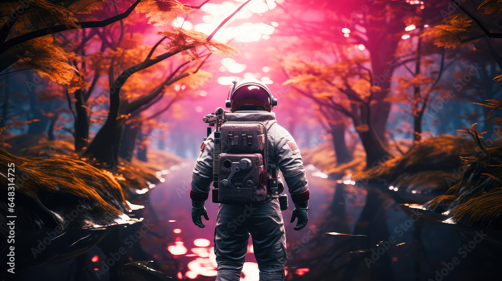 Cosmic Voyager: An Astronaut's Journey in the Vastness of Space as ...