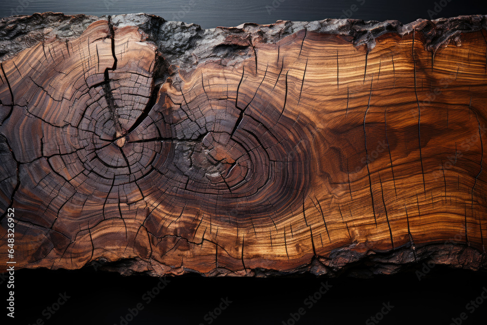 Solid wood texture cross section of tree trunk Stock Photo | Adobe Stock