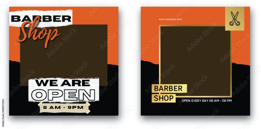 barbershop social media post collection. social media post ideas for a ...