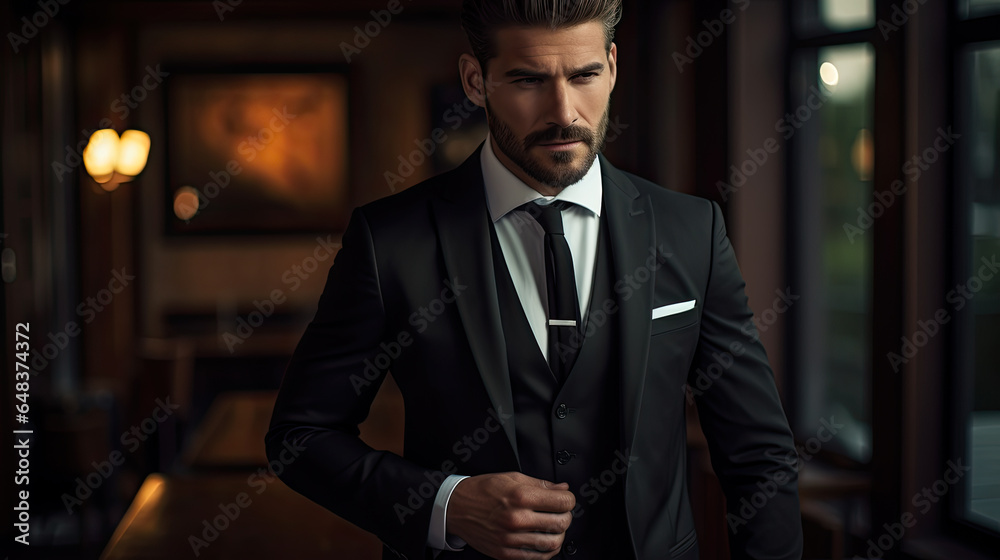 Happy proud mid aged mature professional business man ceo executive ...