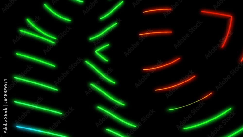 Colorful glowing motion line abstract background. Dash line pattern ...