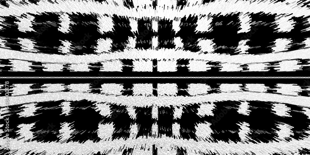 exploding black and white no grey optical illusion puzzle pattern and ...