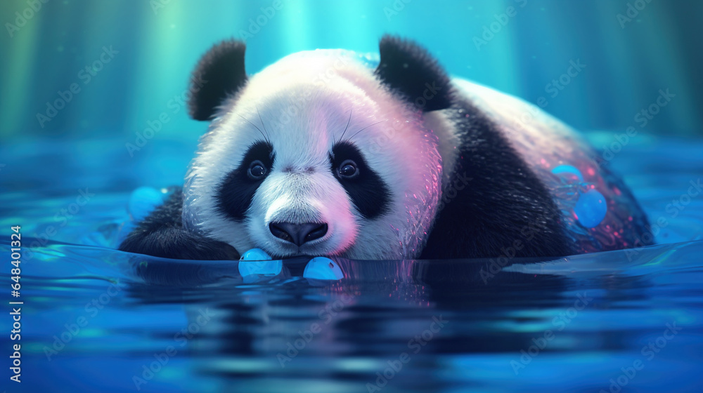 AI generated illustrations of pandas Stock Illustration | Adobe Stock