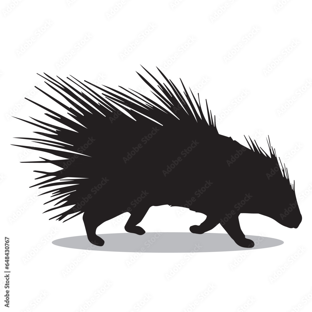 Porcupine Silhouette, cute Porcupine Vector Silhouette, Cute Porcupine ... Porcupine Silhouette, cute Porcupine Vector Silhouette, Cute Porcupine ...