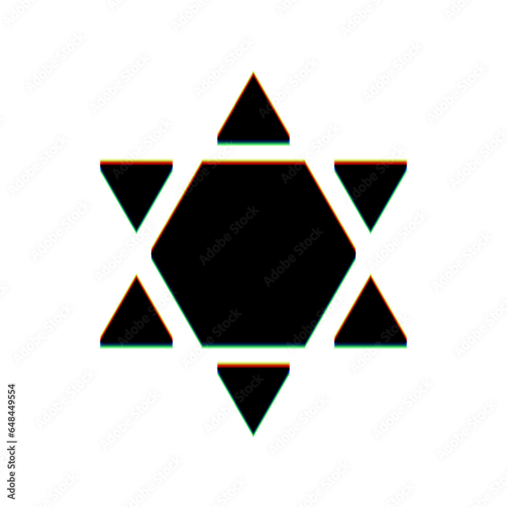Vetor de Shield Magen David Star Inverse. Symbol of Israel inverted ...