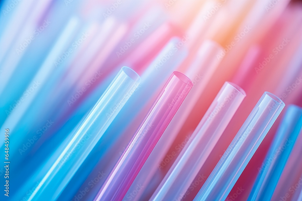 Delving into the Intricate Macro Texture of Plastic Straws: An Up-Close ...