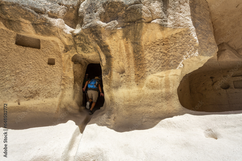 Pasabag, its famous fairy chimneys in Goreme Valley, Cappadocia Stock ...